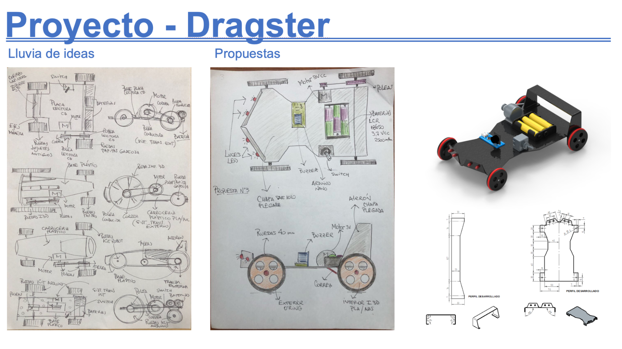 Proyecto dragster para estudiantes de segundo año – Continuemos estudiando